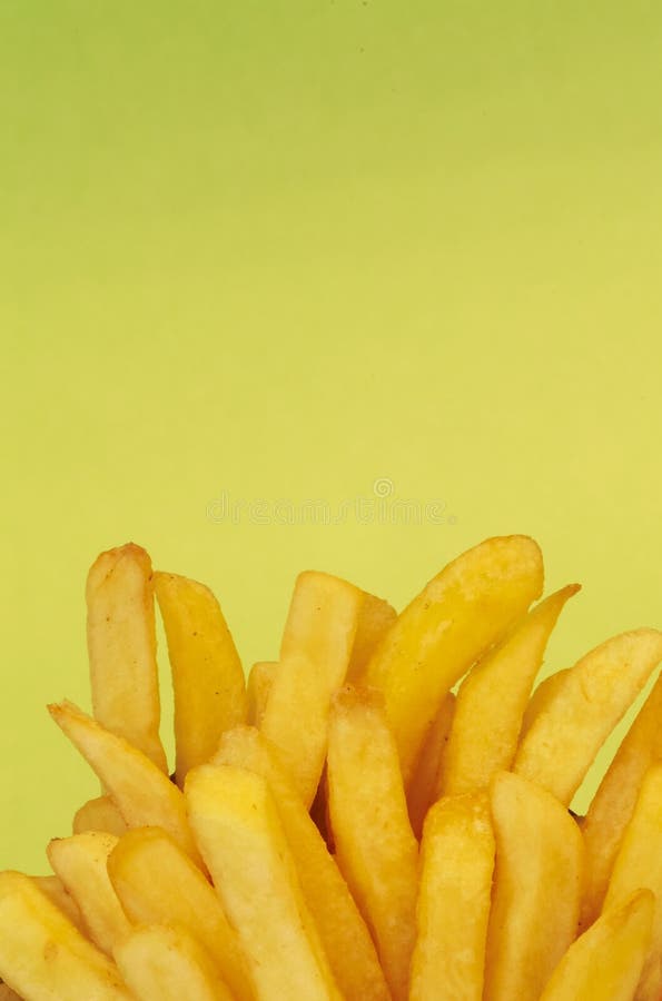 French fries on green stock image. Image of menu, calories - 748727