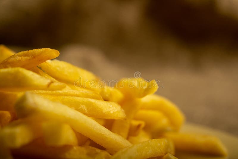 French Fries Scattered Surface Texture. Close Up Stock Photo - Image of ...