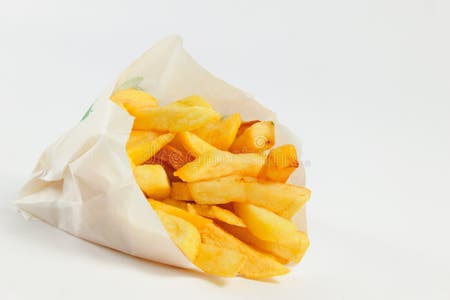 French fries isolated stock image. Image of food, background - 20841053