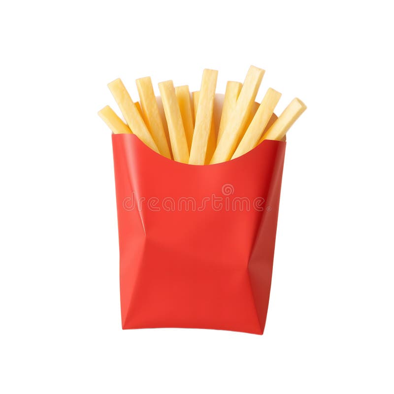 French Fries Packaging Blank Mockup with Ultra Layer Stock Photo ...