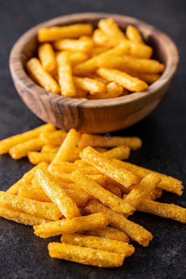 French fries. Salted snack stock image. Image of salted - 210072567