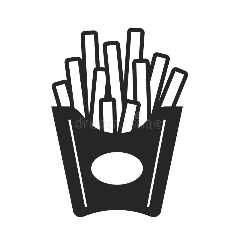 French fries vector icon stock vector. Illustration of flat - 161986951