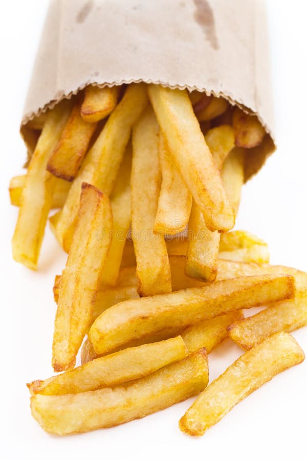 French fries isolated stock image. Image of food, background - 20841053
