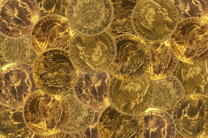 French gold coins stock image. Image of twenty, melt, melts - 7262529