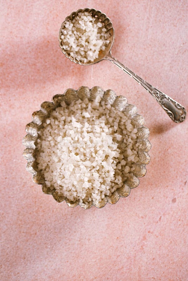French Grey Sea Salt in French Vintage Molds Stock Photo - Image of ...