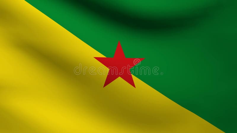 French Guiana flag stock footage. Video of awala, central - 42334248