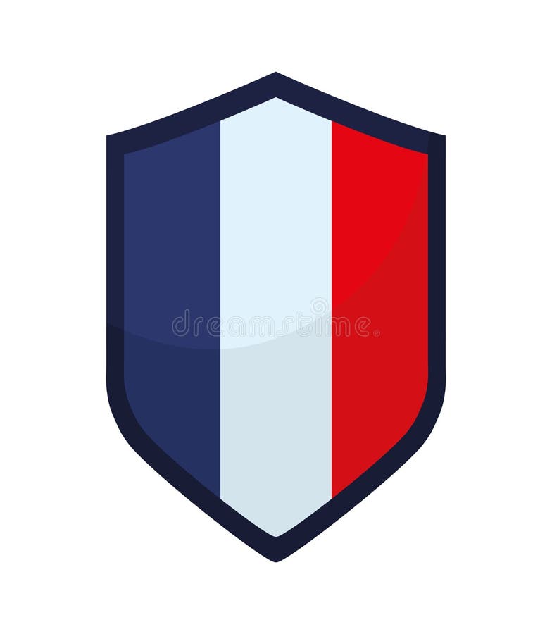 French independence shield stock vector. Illustration of european ...