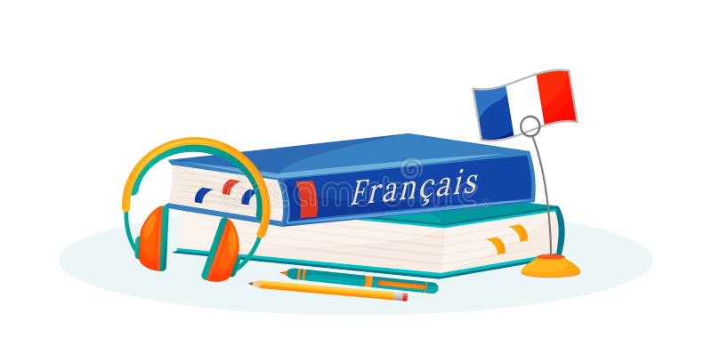 Teaching French 2D Vector Isolated Illustration Stock Vector ...