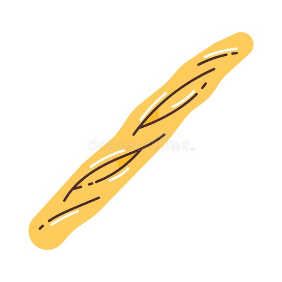 French Loaf Bread. Flat Modern Vector Illustration. Stock Vector ...