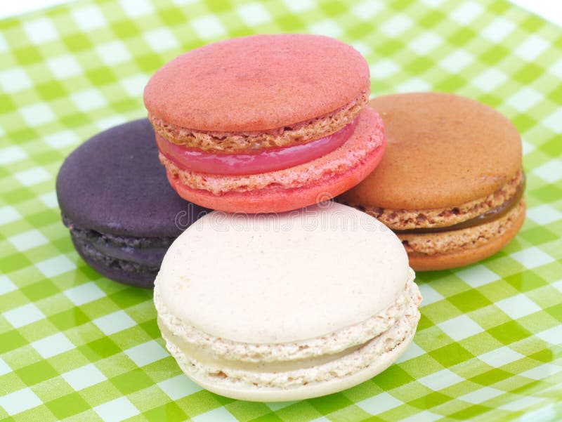 French macaroons stock image. Image of closeup, purple - 41288153
