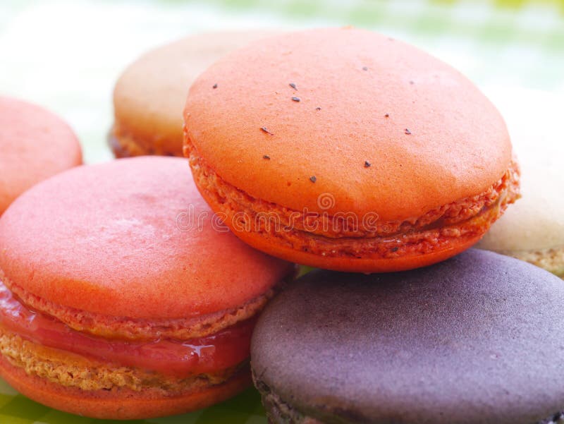 French macaroons stock image. Image of homemade, gourmet - 41288469