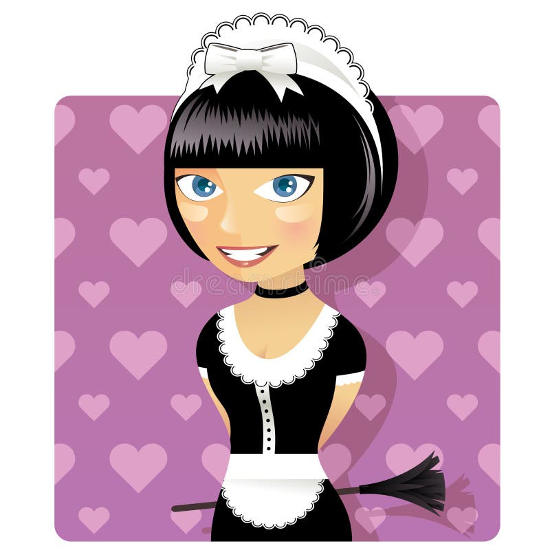 Royalty Free Clipart French Maid