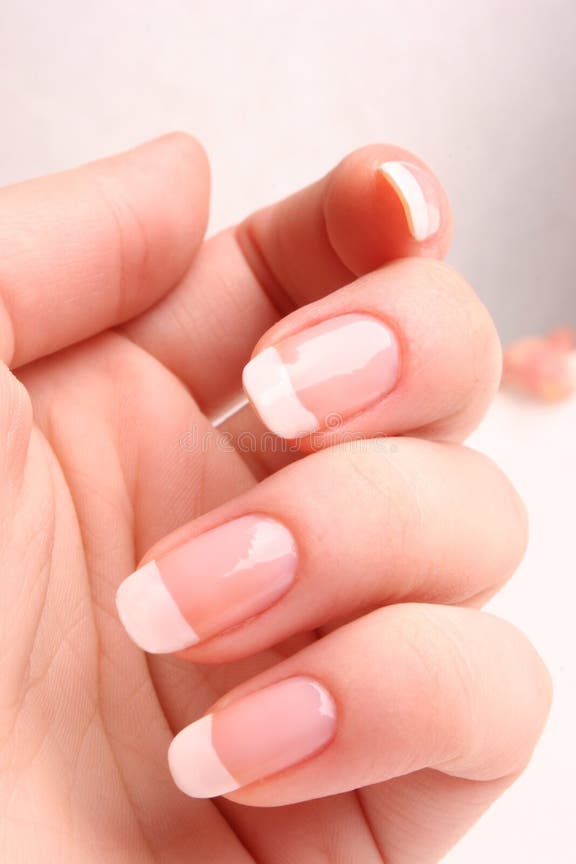 French manicure stock photo. Image of french, hands, detail - 2324860
