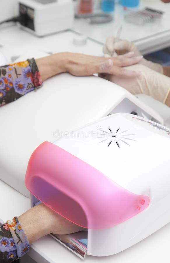 French Manicure, Making Nail Extension Stock Photo - Image of forming ...