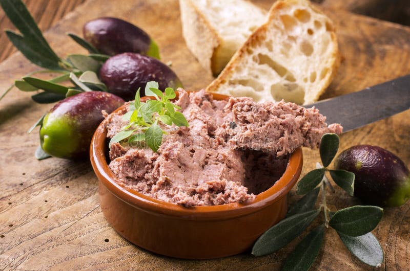 Meat Spread stock image. Image of dinner, silver, simple - 17791217