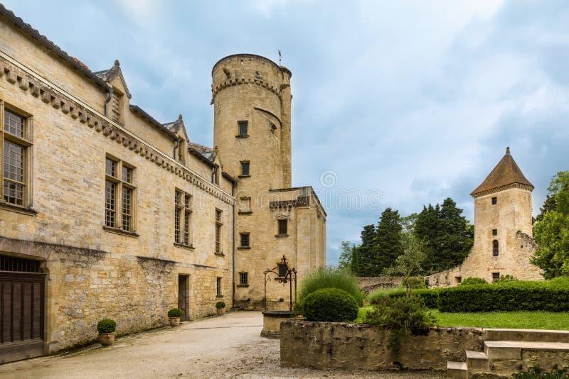 French medieval castle stock image. Image of architecture - 168707887