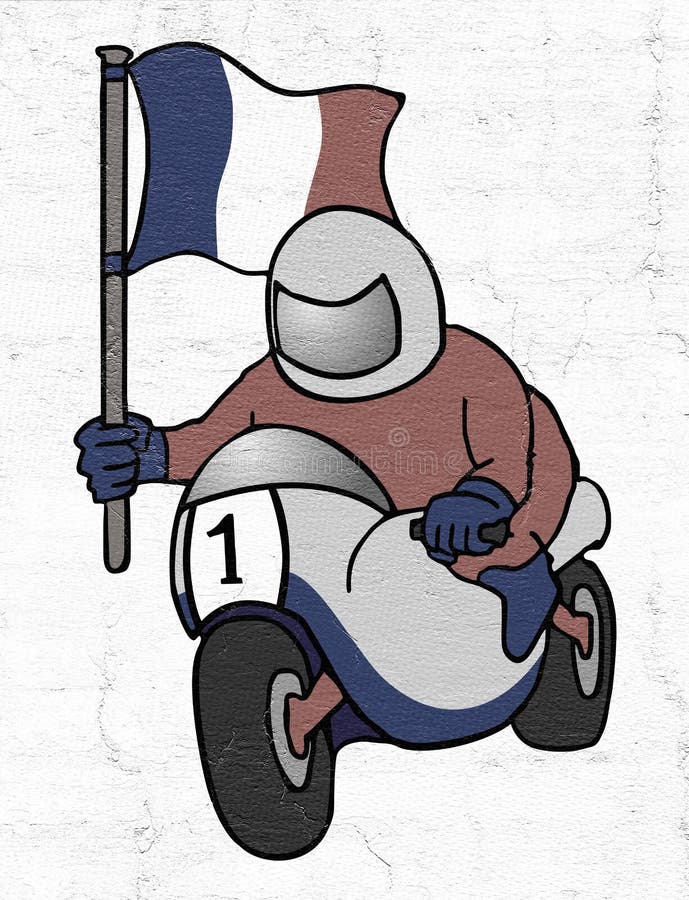 French motorcycle stock illustration. Illustration of french - 82017532
