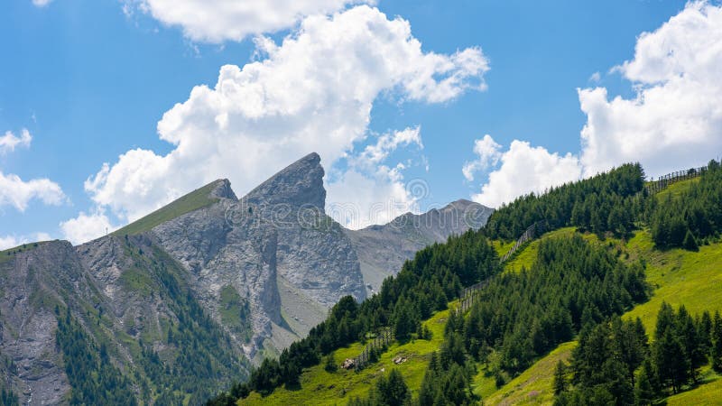 French Mountains Alps in Summer Stock Image - Image of land, summer ...