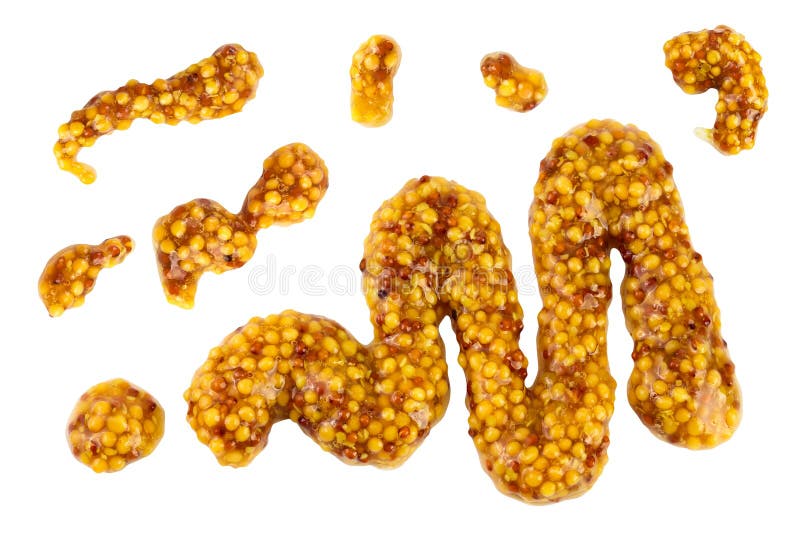 French Mustard Isolated on White Background with Full Depth of Field ...