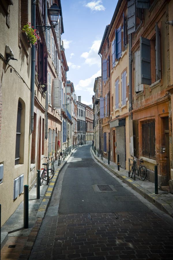 Narrow Street in Old Village Stock Image - Image of house, narrow: 28725649