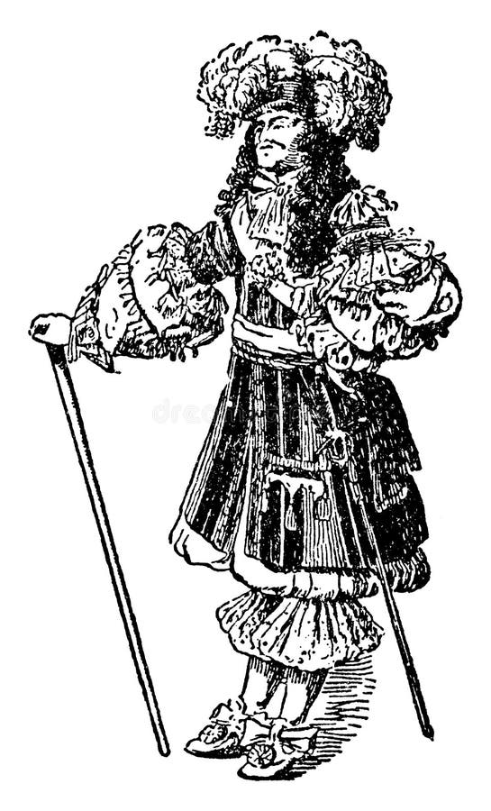 Illustration of a nobleman stock vector. Illustration of chain - 113746596