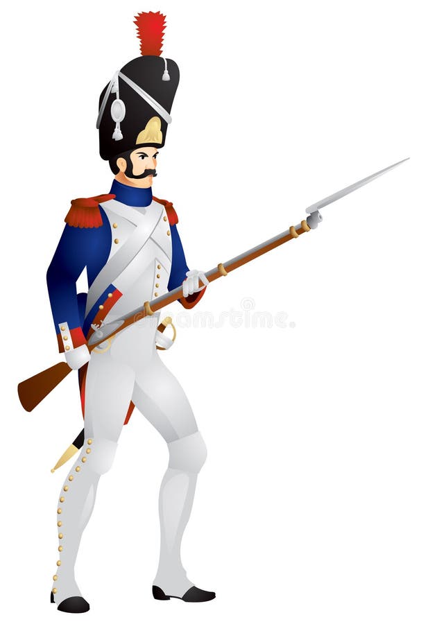 French Old Guard Grenadier in Stock Vector - Illustration of ...