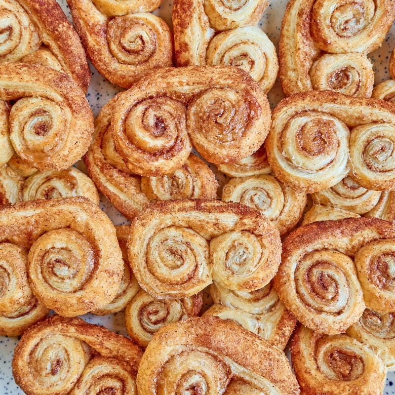 French Palmier Sweet Cookies Stock Image - Image of small, home: 77012875
