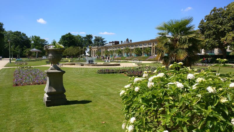 French park stock image. Image of french, park, flowers - 103400963