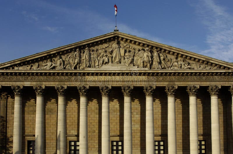 French parliament stock photo. Image of bourbon, paris - 11280644