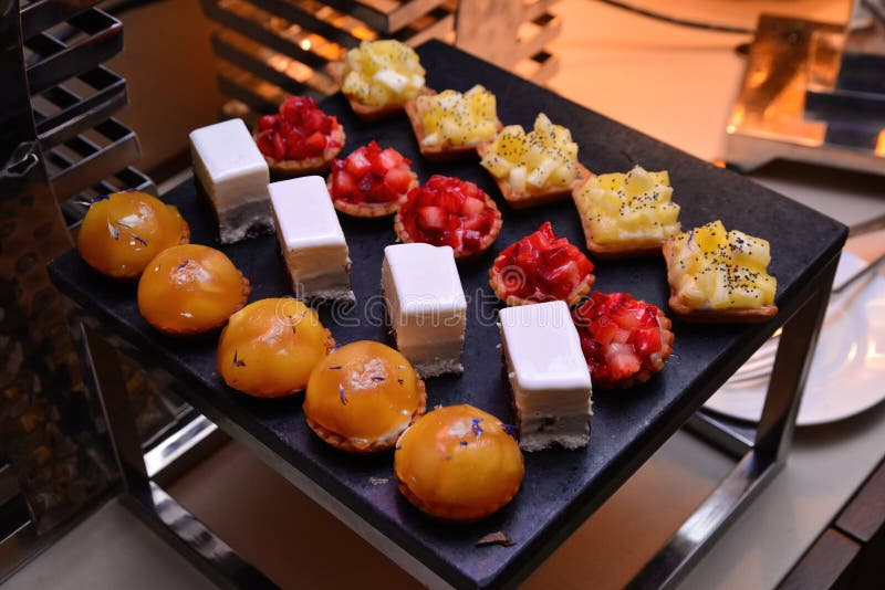 French Pastries on Display in Patisserie. Stock Image - Image of france ...