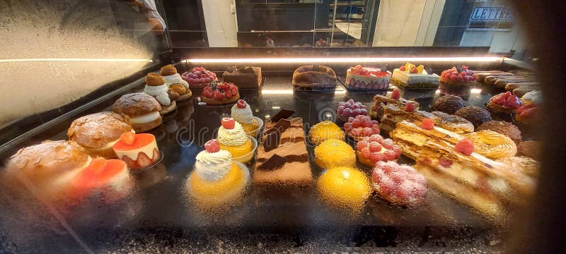 French Pastries in Paris stock photo. Image of city - 291738670