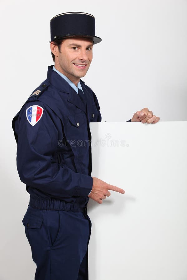 French policeman stock image. Image of brown, white, costume - 23861923