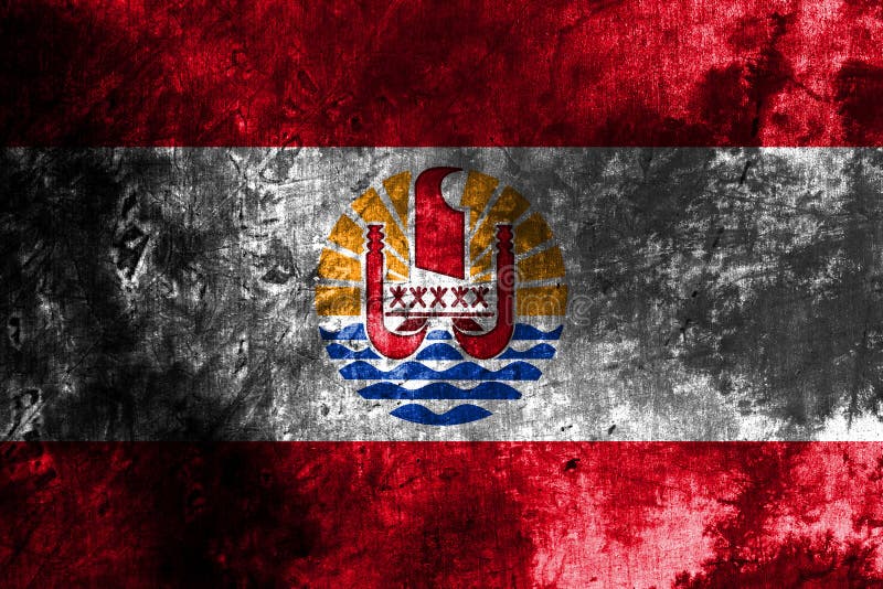 French Polynesia Grunge Flag. French Polynesia Flag Stock Illustration ...