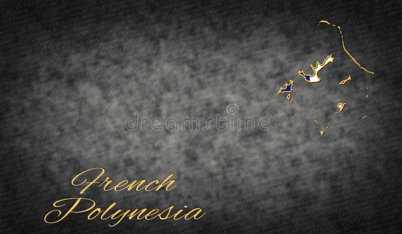 French Polynesia Symbols, Map of French Polynesia Stock Photo - Image ...