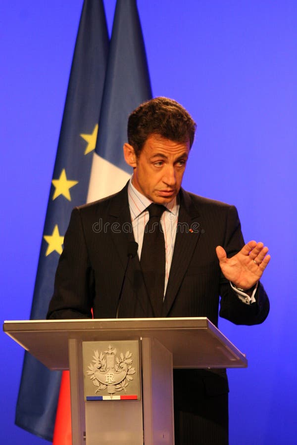 French President S Nicolas Sarkozy Editorial Stock Photo - Image of ...