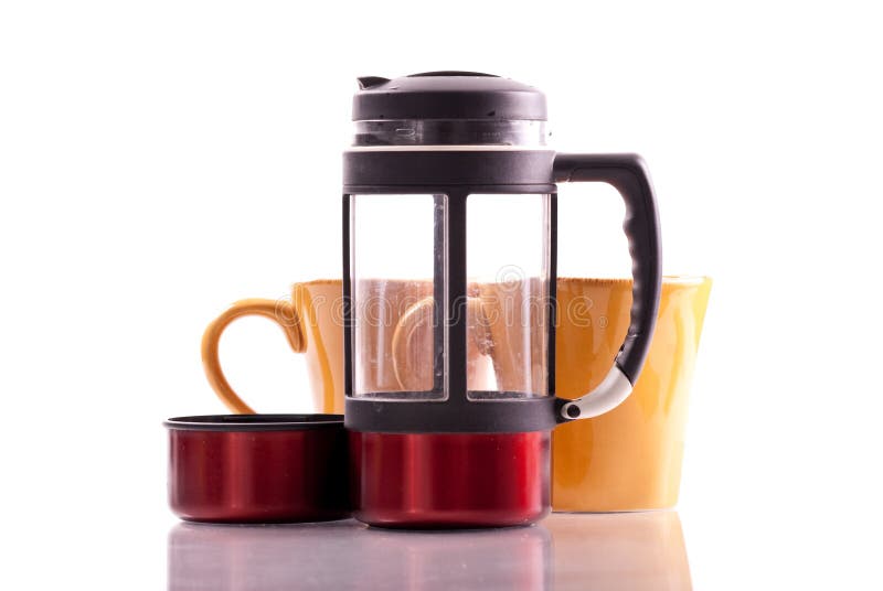French Press Coffee Brewer stock photo. Image of brown - 18581018