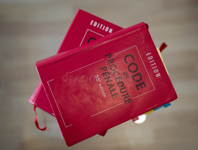 French Red Code Books Isolated Stock Photo - Image of dress, court ...