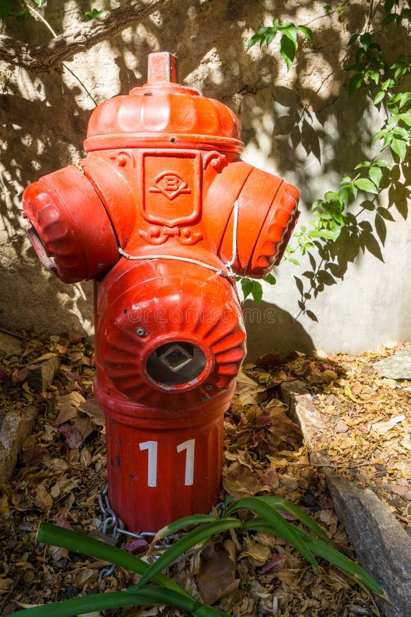 A French Red Fire Hydrant in Editorial Stock Photo - Image of valves ...