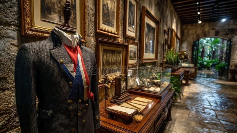 French Revolution Attire Display Close Up View Stock Illustration ...