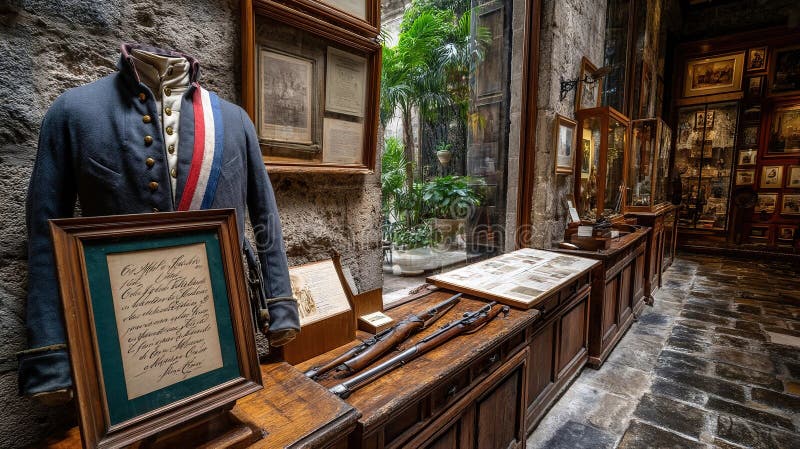 French Revolution Attire Display Close Up View Stock Illustration ...