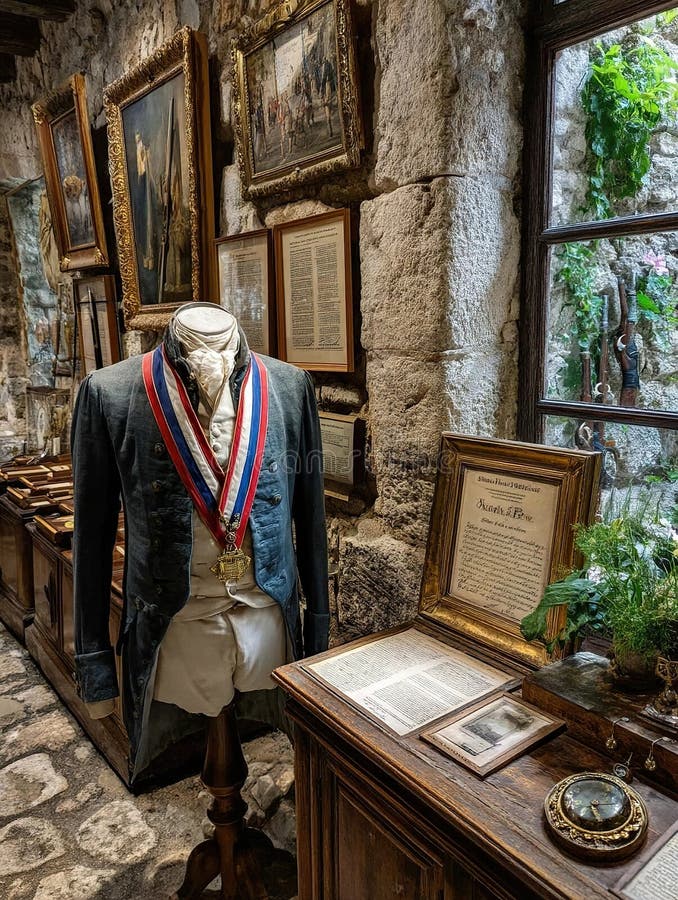 French Revolution Attire Display Close Up View Stock Illustration ...