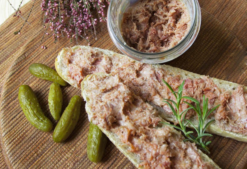French rillettes 2 stock photo. Image of rosemary, natural - 35269972