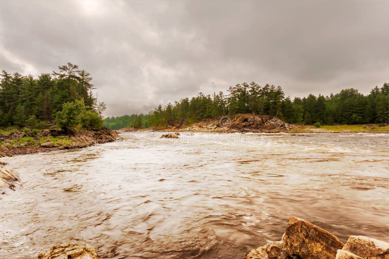 French River, Ontario, Canada Stock Image - Image of water, trees: 75684435