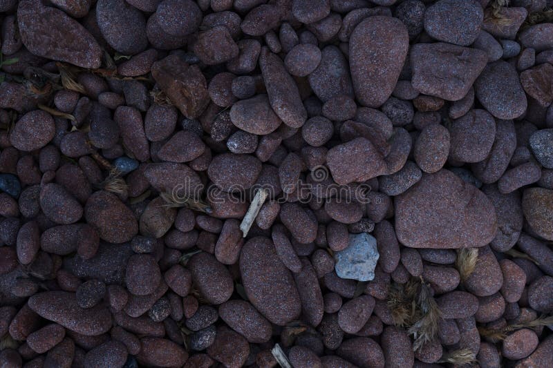 French Riviera Beach with Red Pebbles Stock Image - Image of ...