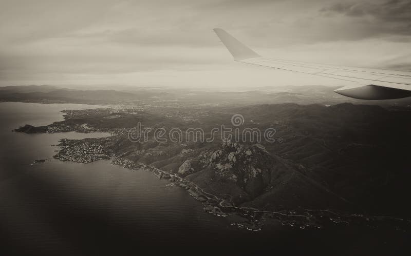 The French Riviera from a Bird S Eye View. Stock Photo - Image of ...