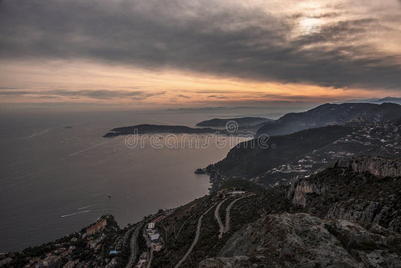French Riviera coastline stock image. Image of nature - 44921833