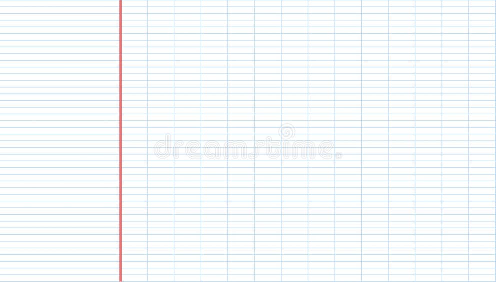 French Ruled Notebook Paper Grid. Seyes Lined Paper for Handwriting ...