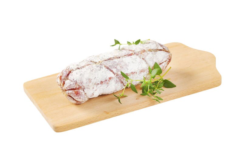French Saucisson Sec stock image. Image of charcuterie - 86297353