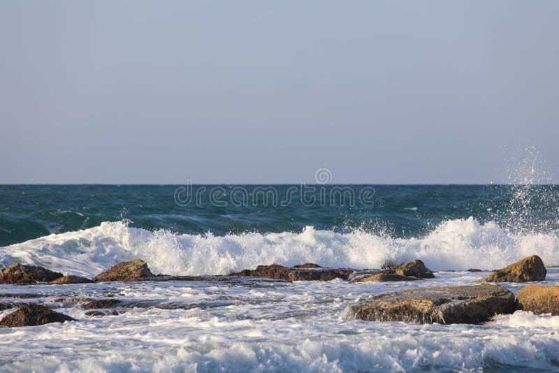 Low Waves on the Shore of a Beach High Quality Stock Photo - Image of ...