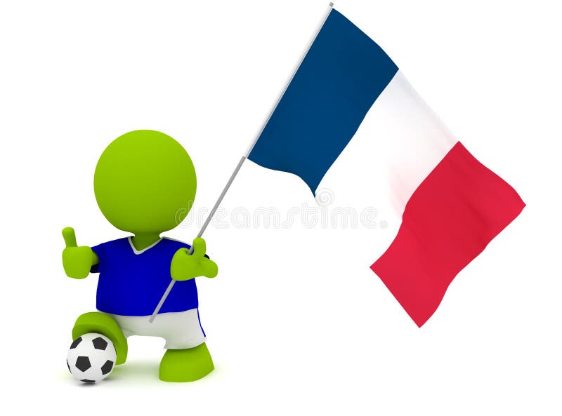 French Soccer stock illustration. Illustration of thumbs - 18548840